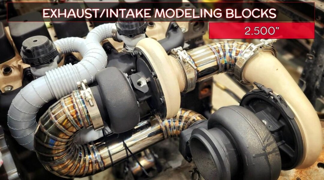 3D Printable Exhaust Header & Intake Tubing Mockup Blocks (2.500 ...