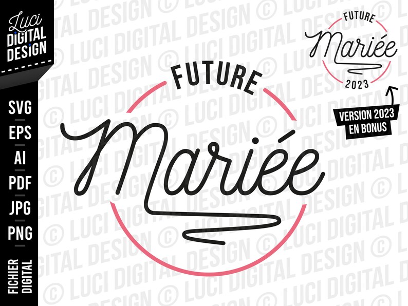 Logotipo de novia SVG PNG, archivo digital, EVJF, novia, archivo svg de ...