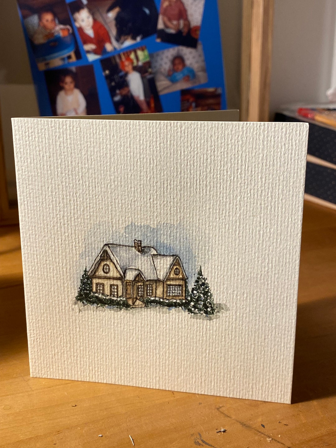 Square Off-white Card That Opens (12.1x12.1cm) With White Envelope ...