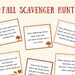 Fall Scavenger Hunt for Kids, Autumn Printable Games for Kids, Fall ...