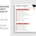 Graduation Party Checklist, Graduation Party Planning Checklist, Grad ...