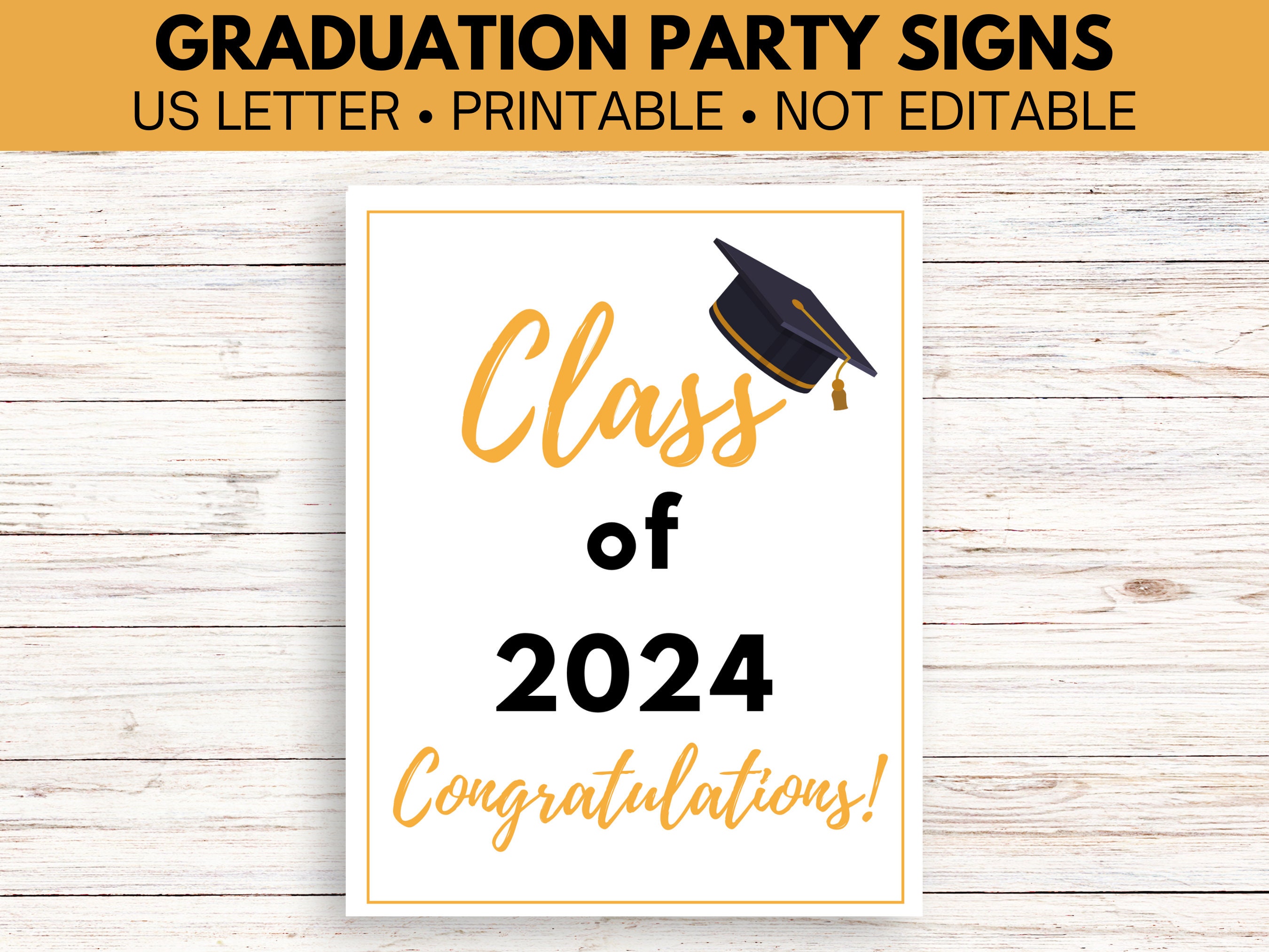 Graduation Party Sign, Welcome Sign, Class of 2024, Graduation Signs ...