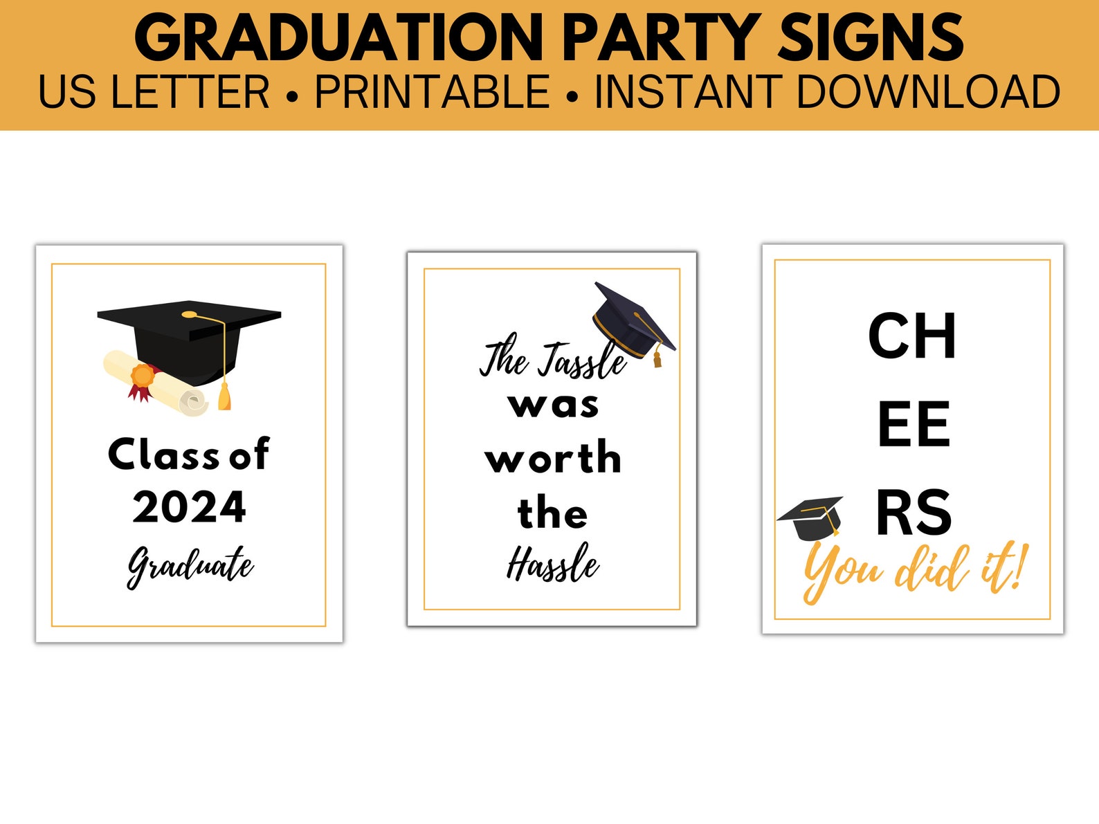 Graduation Party Sign, Welcome Sign, Class of 2024, Graduation Signs ...