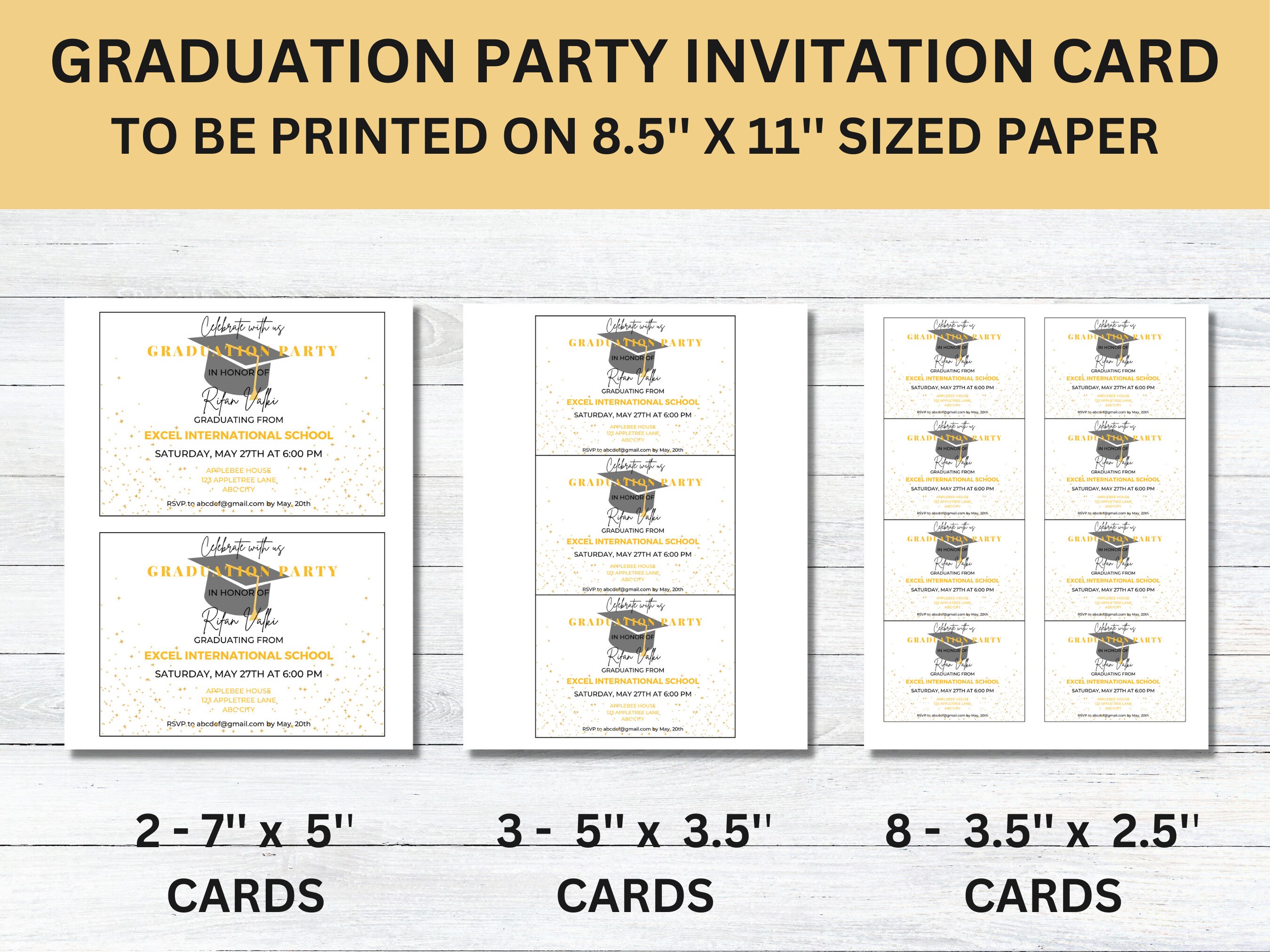 Graduation Party Invitation,graduation Party Invitation Insert ...