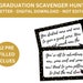 Graduation Scavenger Hunt, Graduation Party Treasure Hunt, Graduation ...