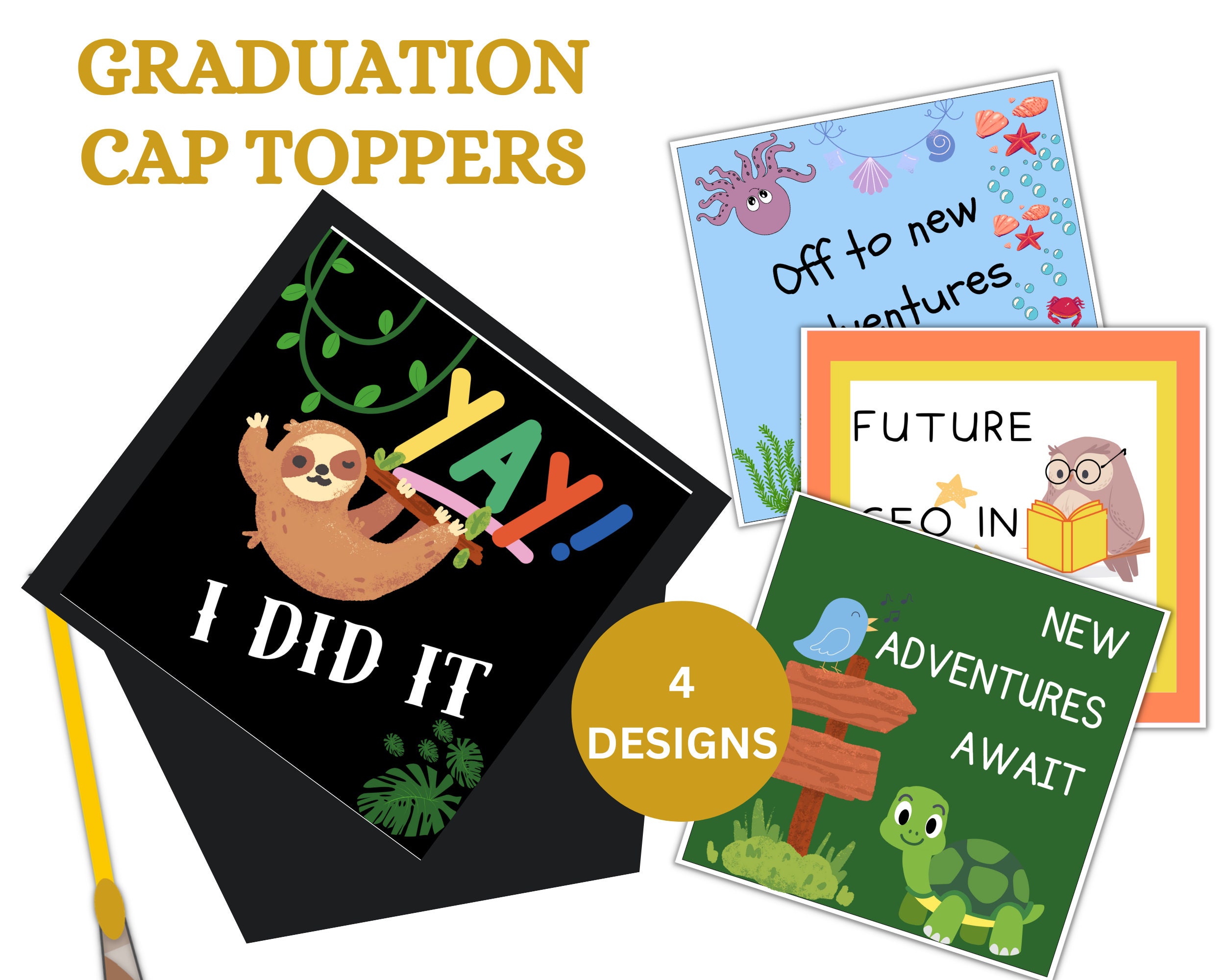 Grad Cap Topper, Kindergarten Graduation Cap Toppers, Graduation Cap ...