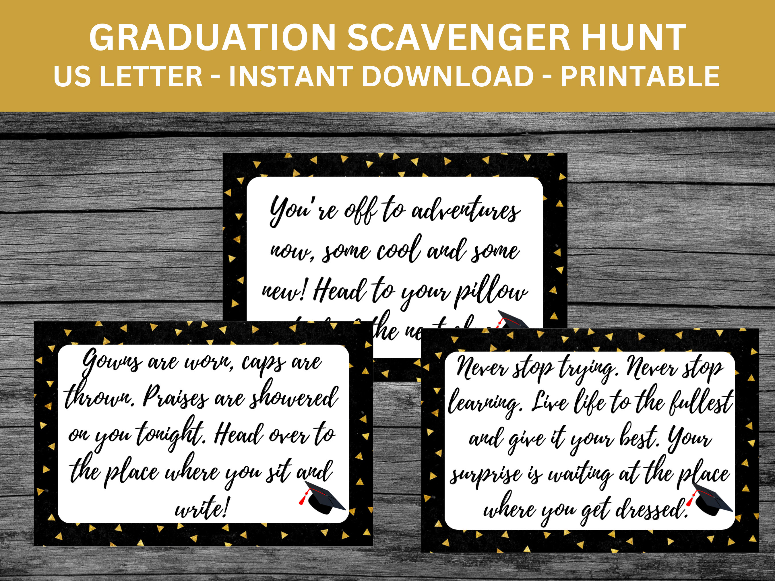 Graduation Scavenger Hunt, Graduation Party Treasure Hunt, Graduation ...