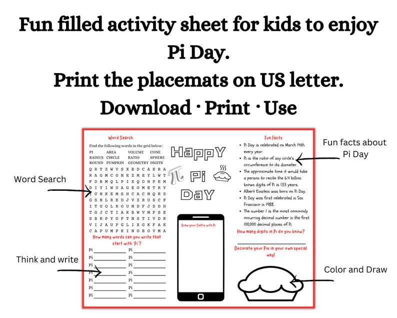 Pi Day, Pi Day Activity, Pi Day Games for Kids, Pi Day Classroom ...