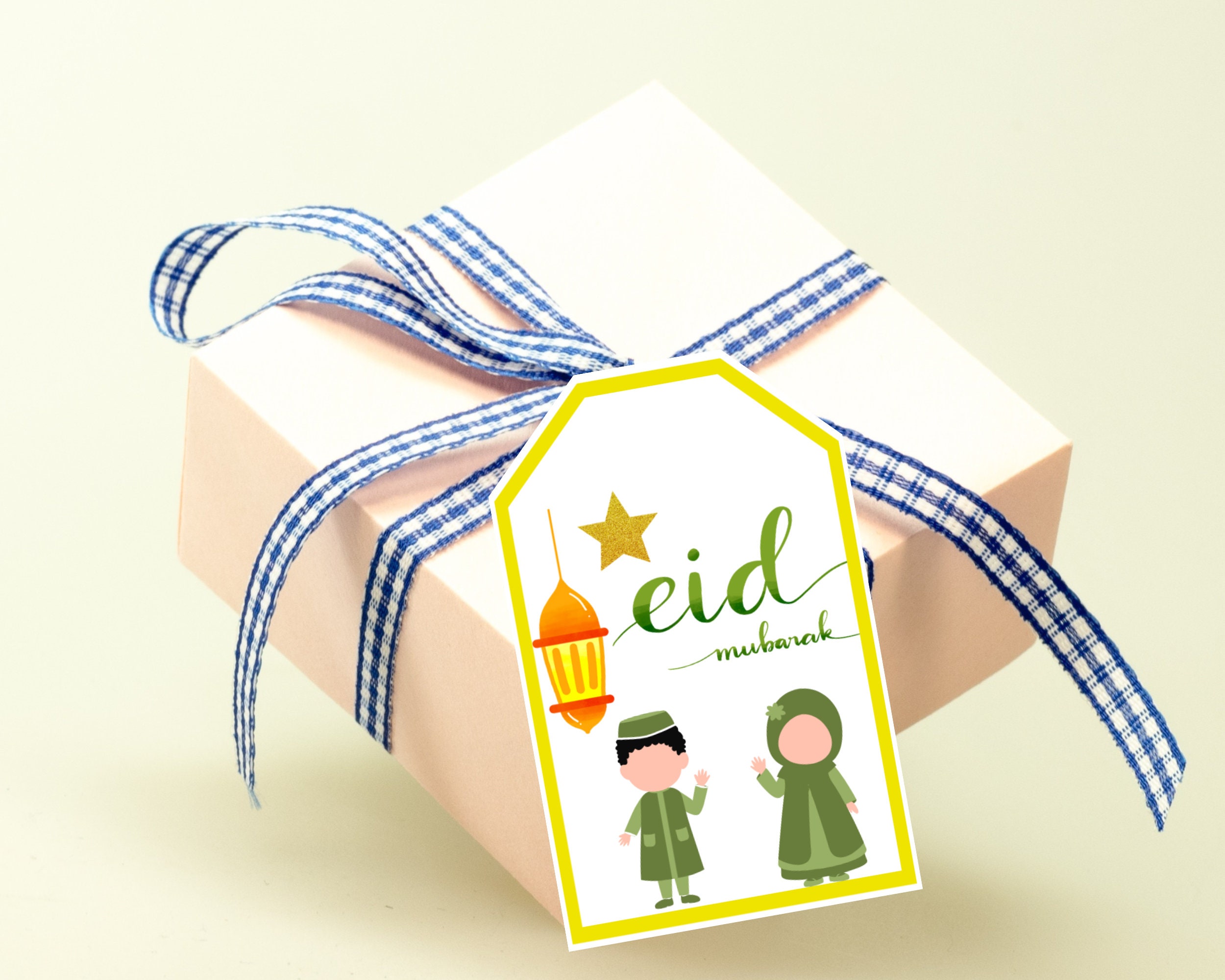 Eid Mubarak Tags Printable, Eid Gift Tags, Happy Eid, Ramadan Eid Decor ...