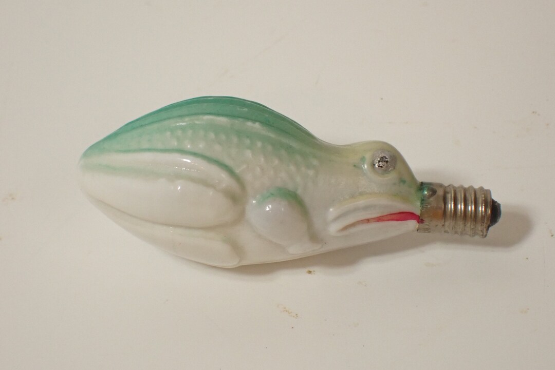 Vintage Glass Frog Christmas Tree Light Ornament - Etsy