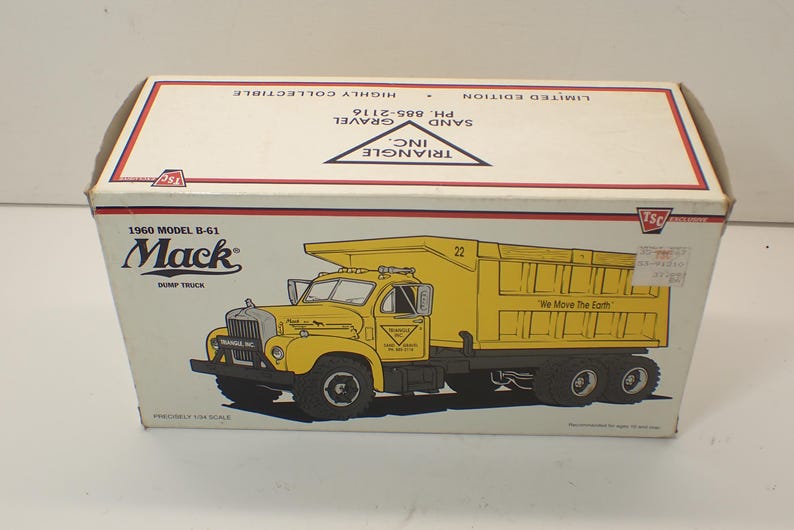 Mib 1996 First Gear 1960 Model B-61 Mack Dump Truck 19-1876 Tsc 1:34 ...