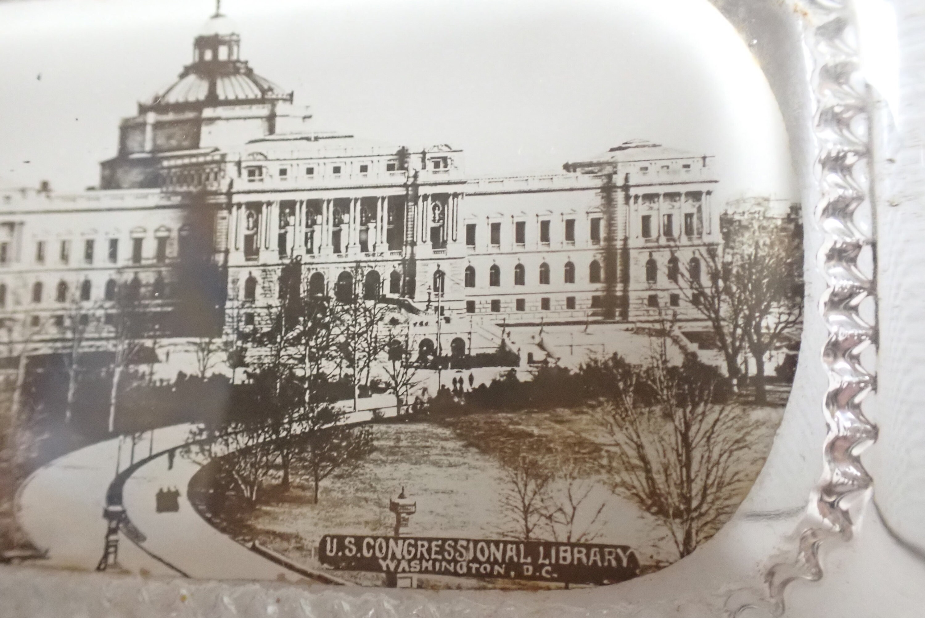 Vintage U.s. Congressional Library Washington DC Souvenir Paperweight ...