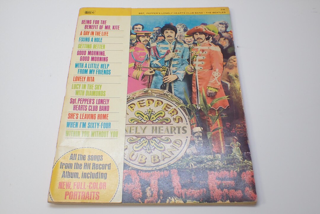 1967 Beatles Sgt Peppers Lonely Hearts Club Band Song Music Book ...