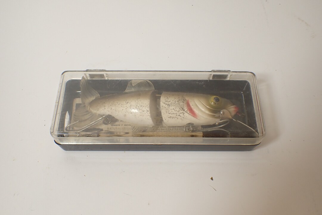 Mib Vintage King Strike 7" Wood Jointed Fishing Lure - Etsy