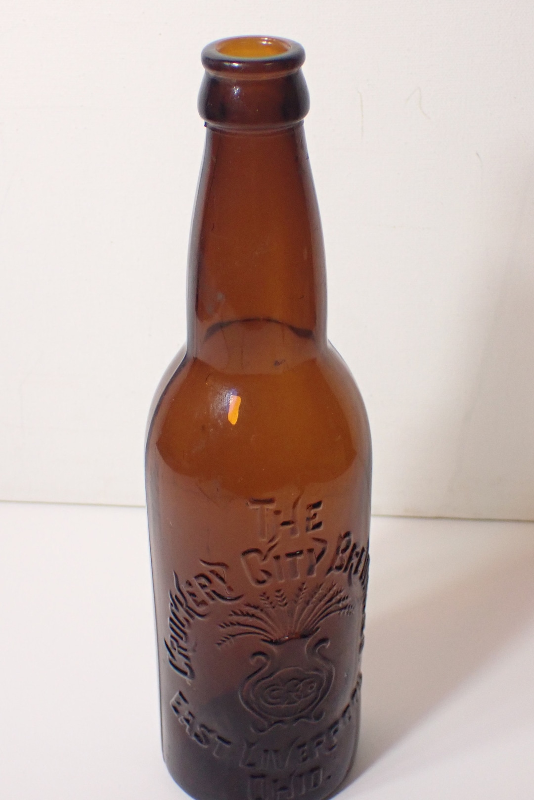 The Crockery City Brewing Co Blob Top Beer Bottle East Liverpool Ohio ...