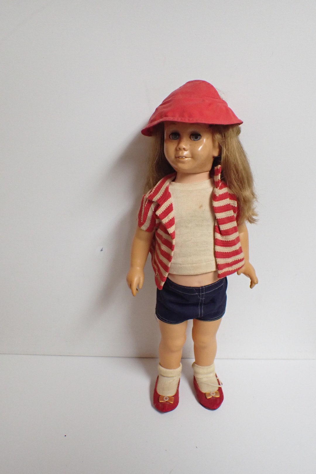 Vintage 1960 Chatty Cathy Doll Red Crushed Velvet Shoes Original - Etsy