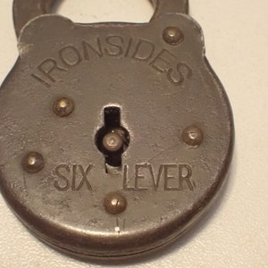 Vintage Ironside Six Lever Lock W Key Works Fine - Etsy