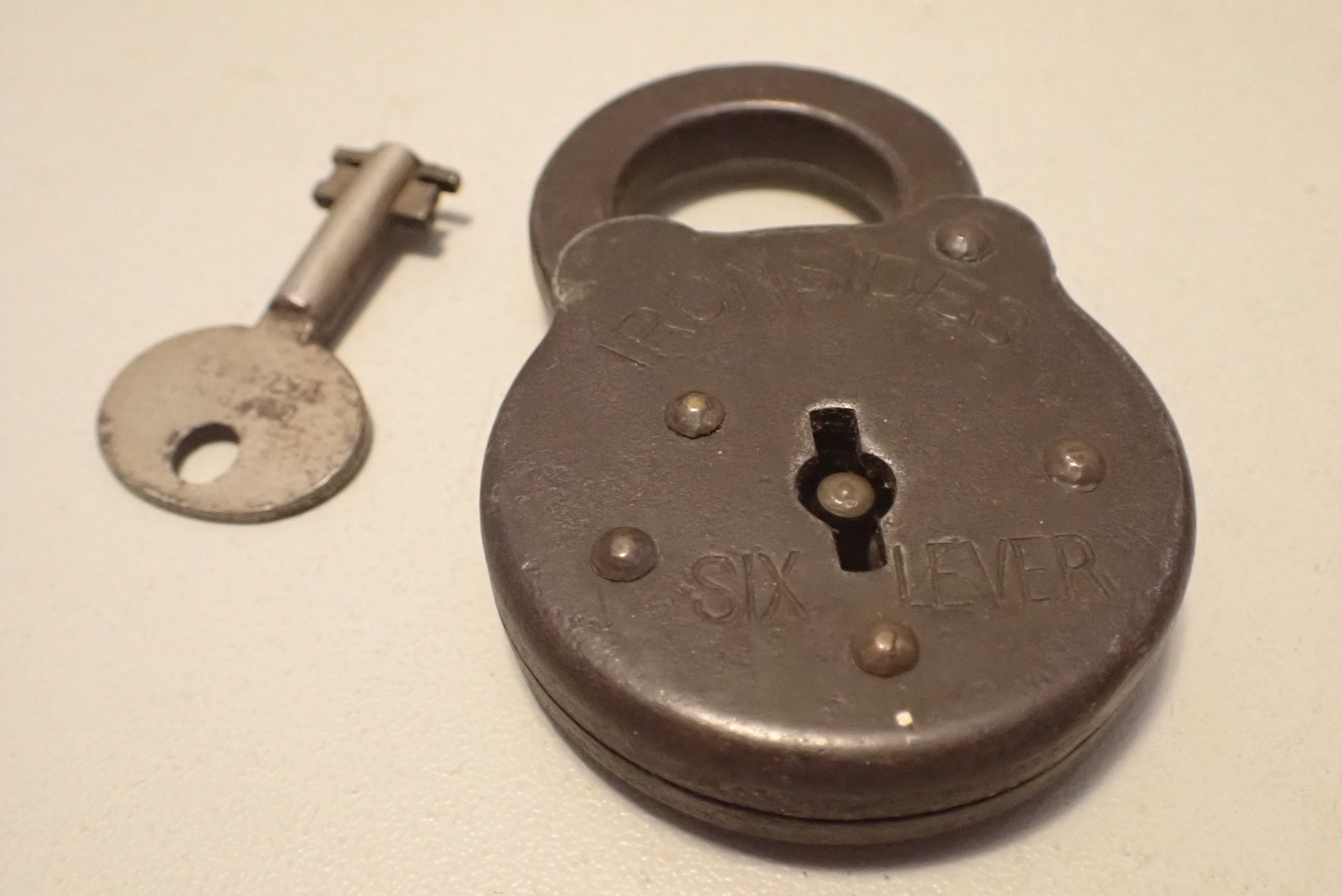 Vintage Ironside Six Lever Lock W Key Works Fine - Etsy