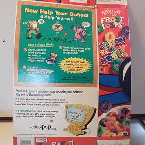 Rare 2002 Kellogg's Fruit Loops Cereal Box Advertising - Etsy