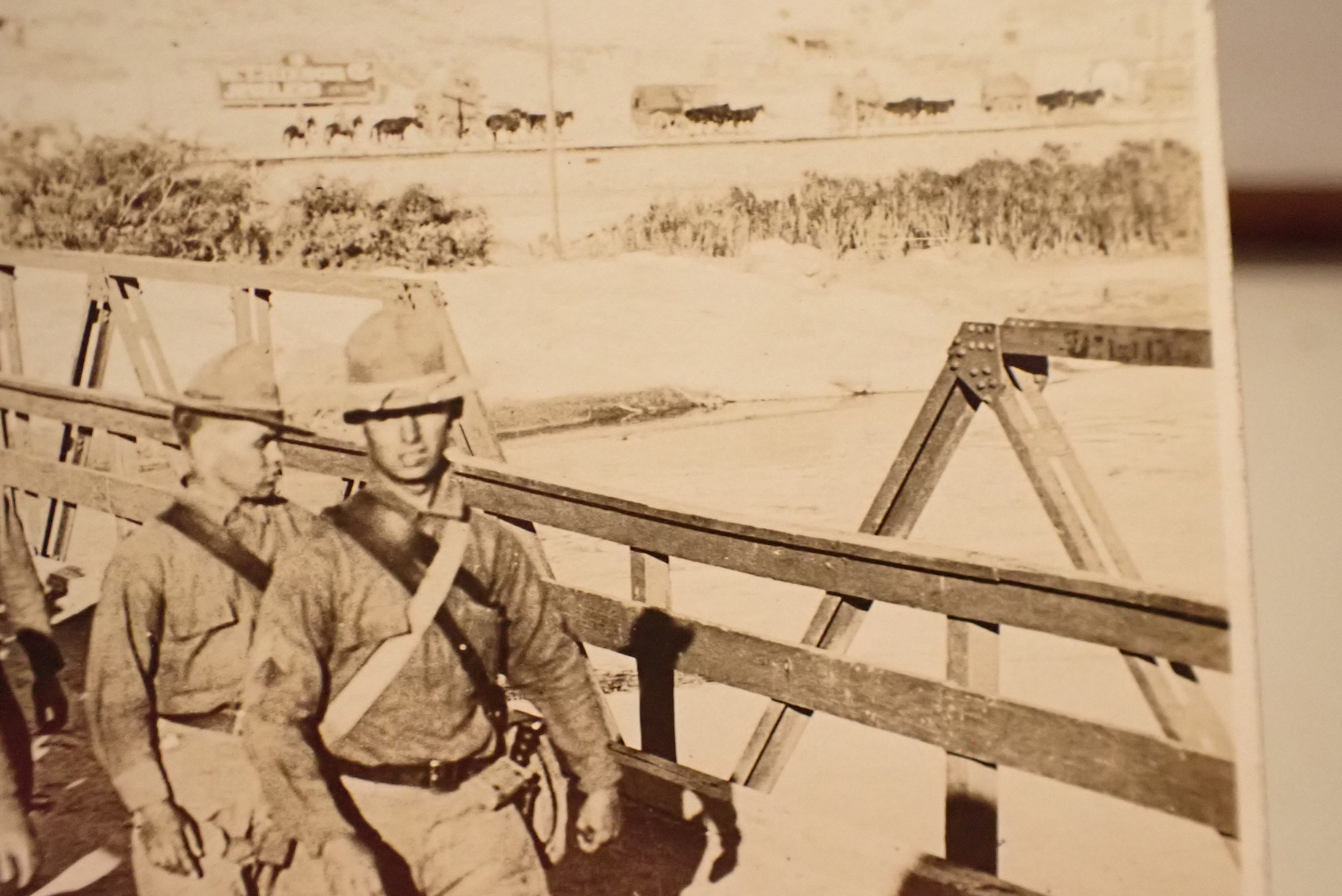 Real Photo Post Card U.S. Ww1 Infantry Crossing the Rio Grand River ...
