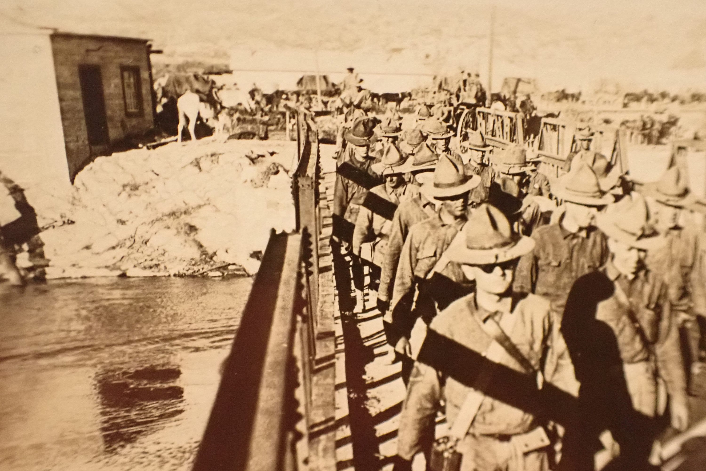 Real Photo Post Card U.S. Ww1 Infantry Crossing the Rio Grand River ...