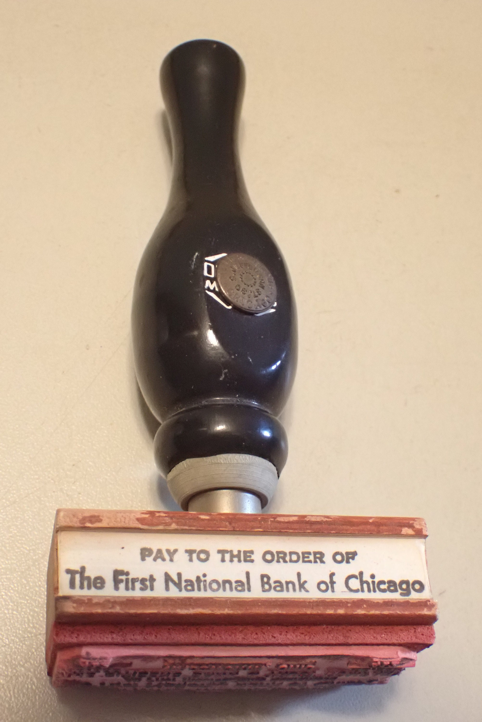 Vintage Memorabilia Stamp First Nation Bank of Chicago W/handle - Etsy