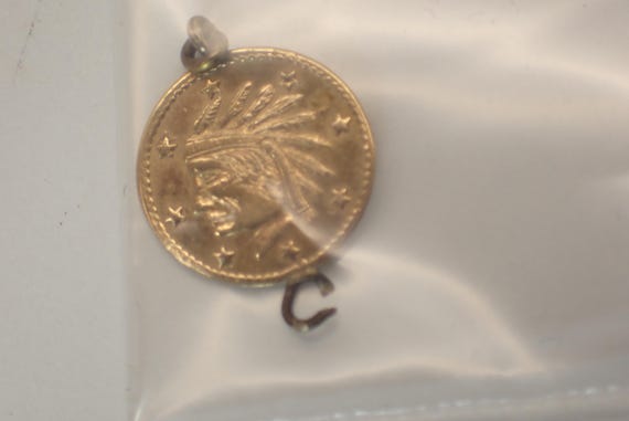 1849 dated california gold token 8 star indian bear o… - Gem