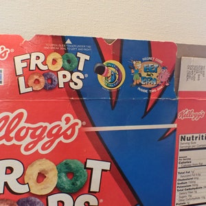 Rare 2002 Kellogg's Fruit Loops Cereal Box Advertising - Etsy