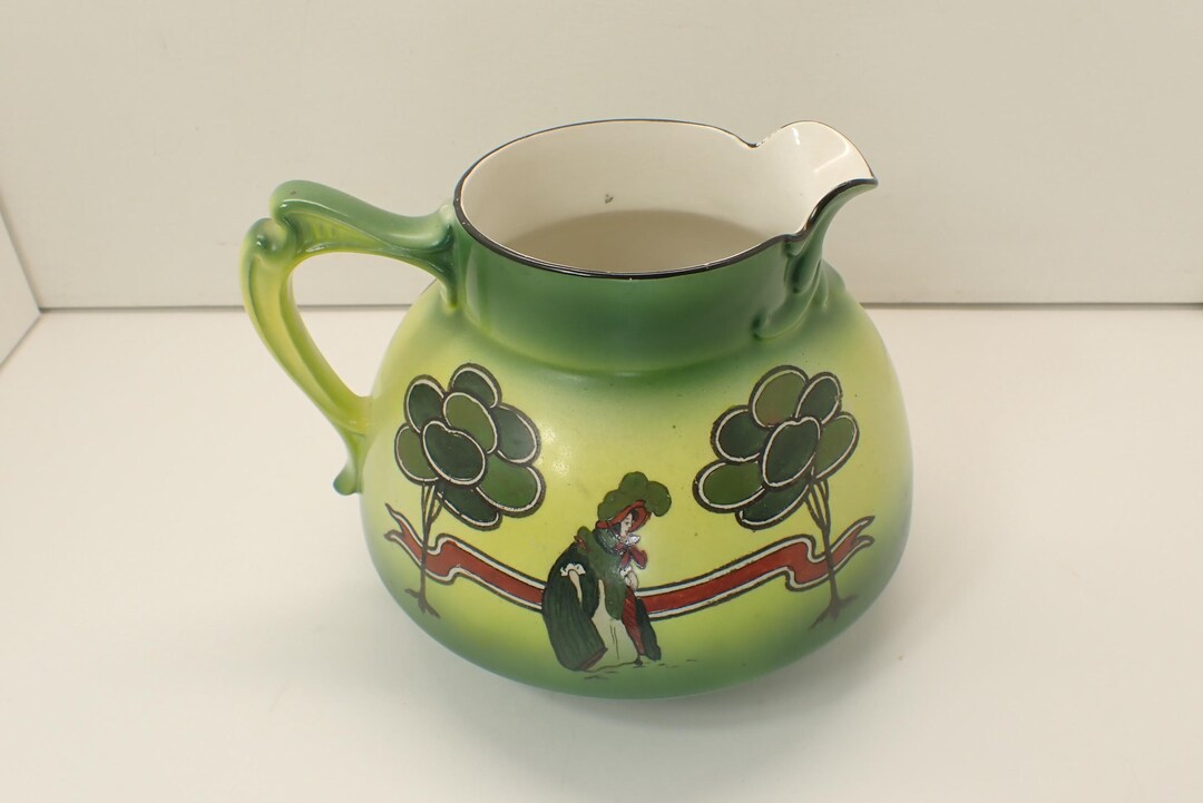 Vintage Antique Gainsborough Haynes Ware English Pitcher 6 X 7" - Etsy
