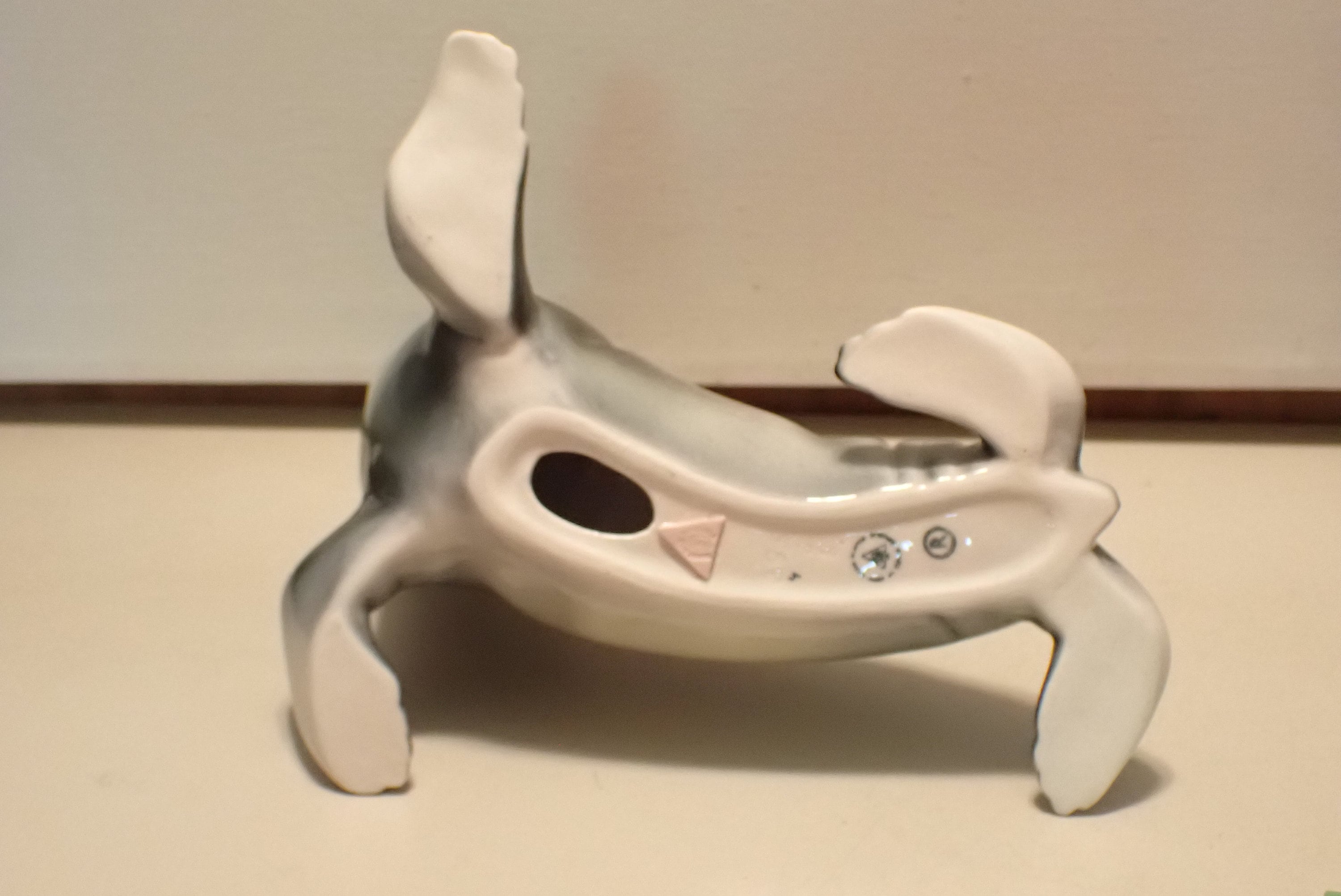 Vintage Royal Dux Bohemia Hand Painted Sea Lion Statement Piece Foil ...