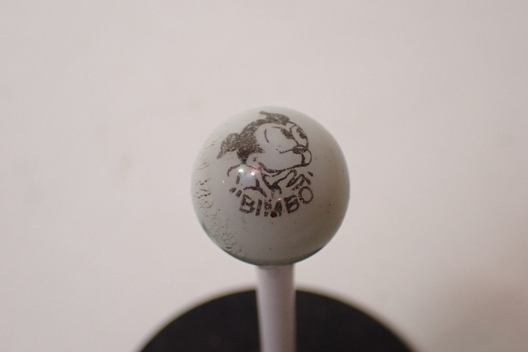 Vintage Bimbo Comic Marble W Green Swirl Back Etsy