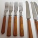 12 Pieces Butterscotch Bakelite Flatware Knives and Forks - Etsy
