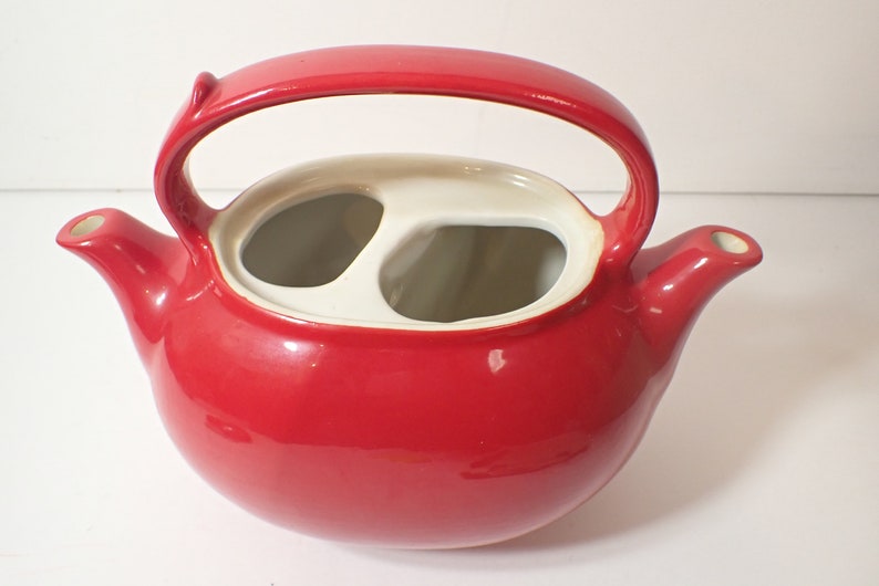 Rare Hall's Chinese Red Teamaster Double Spout Tea Pot - Etsy