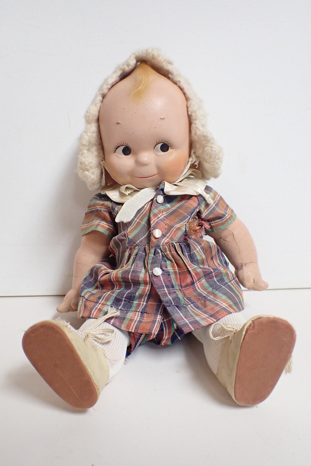 Vintage Composition Kewpie Cupie Doll 13" All Original Jointed - Etsy