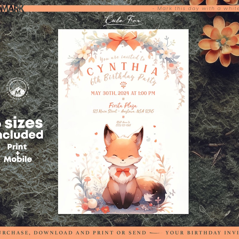 Fox Birthday - Etsy