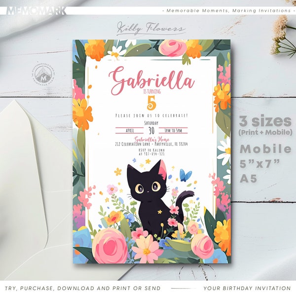Cat Themed Wedding Invitations - Etsy