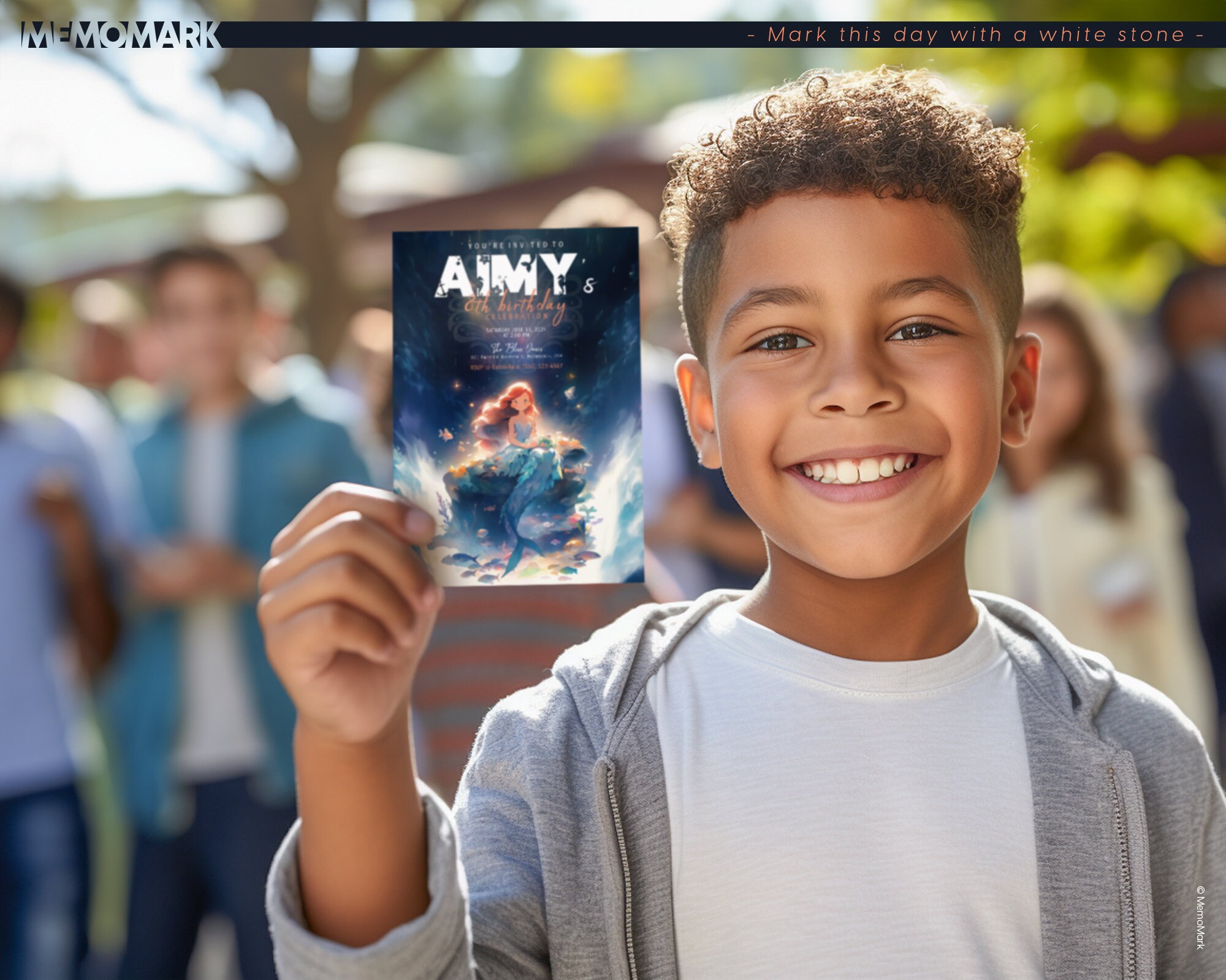 Little Mermaid Theme, Birthday Invitation Template for Kids Corjl ...