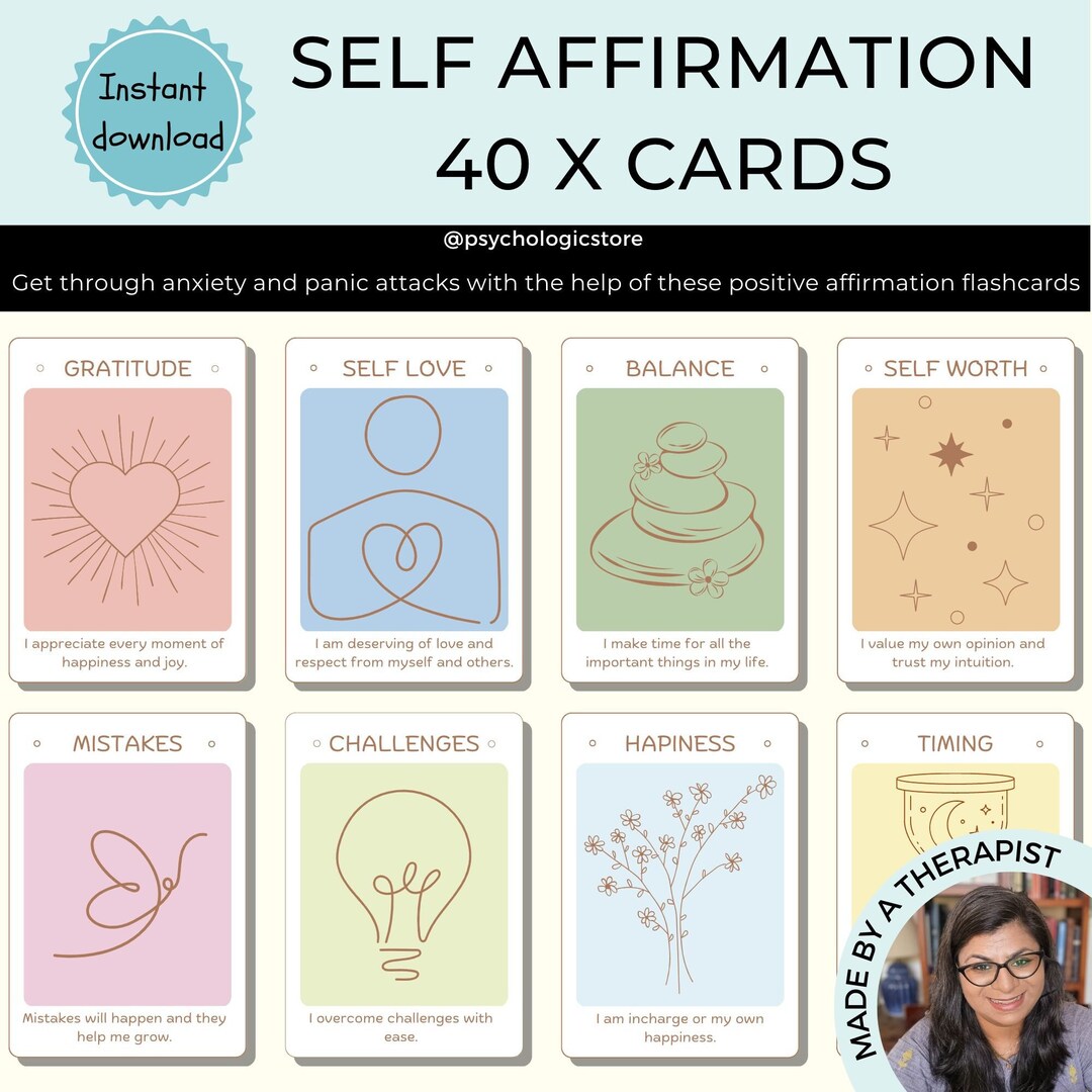 Affirmation Cards, Printable Cards, Motivational Cards, Positivity ...