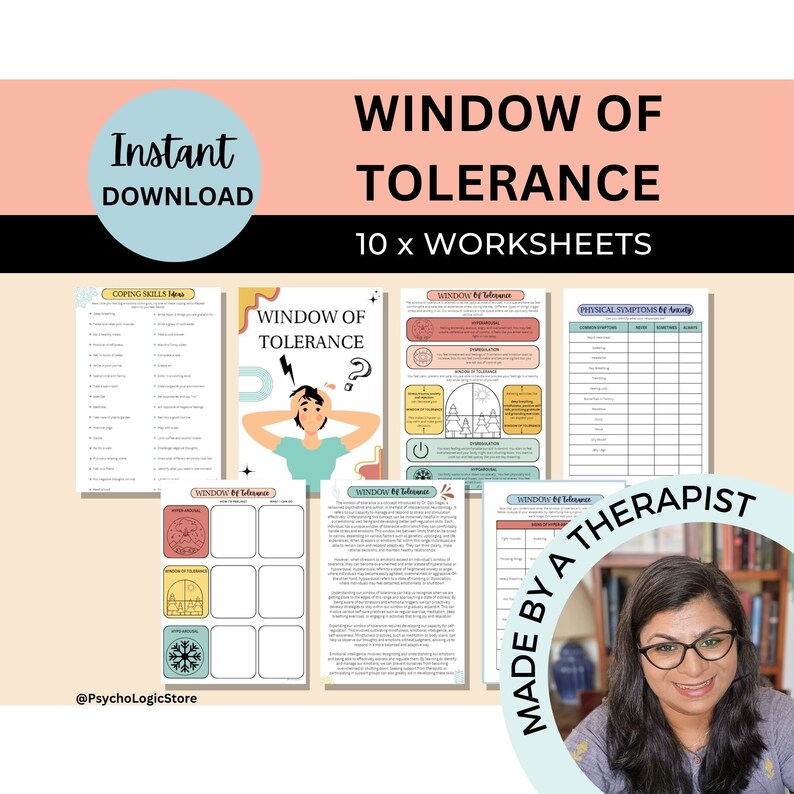 Window of Tolerance, Arousal States, Emotional Regulation, Therapy ...
