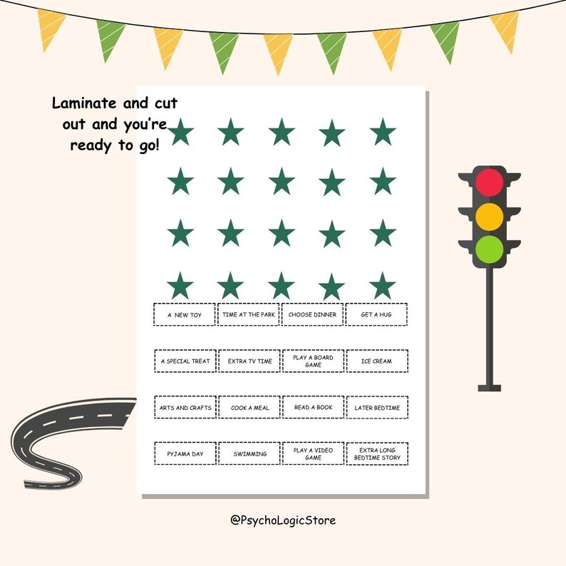 Cars Reward Chart, Toddlers, Boys Sticker Chart, Preschool Kids ...