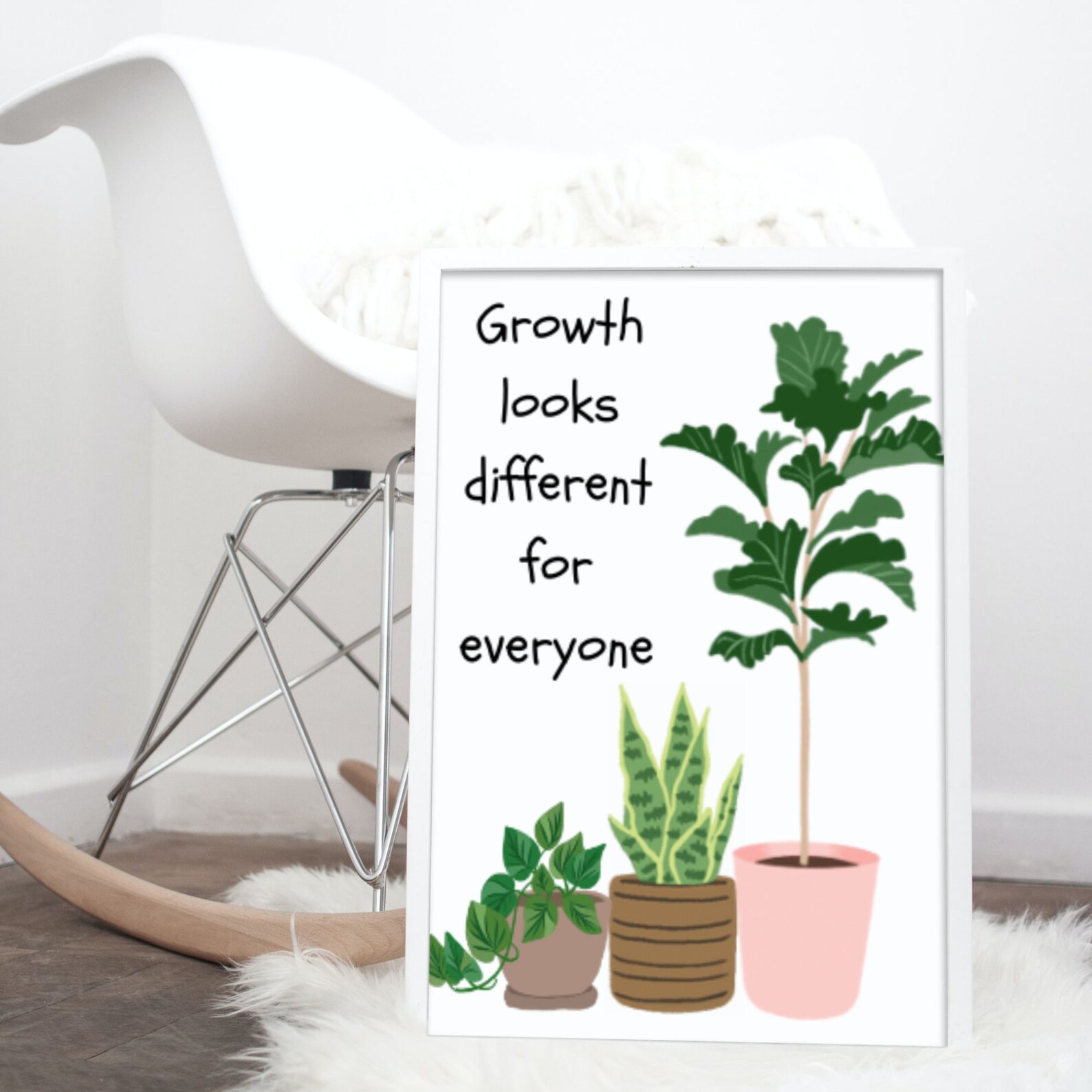 Growth Looks Different for Everyone Poster, Office Poster, School ...