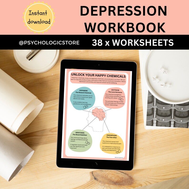 Depression Worksheets, Therapy Worksheets, Therapist Tools, Self-esteem ...