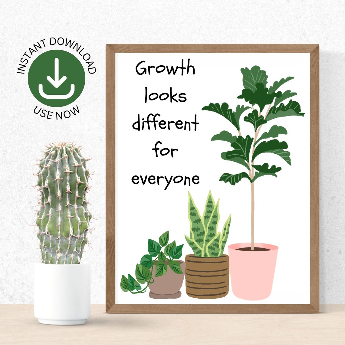 Growth Looks Different for Everyone Poster, Office Poster, School ...