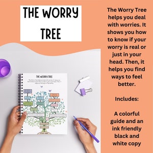The Worry Tree, Anxiety Relief, Cognitive Distortions, Acceptance and ...
