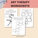 Art Therapy Worksheets for Mental Health, Self-esteem, Anxiety, Stress ...