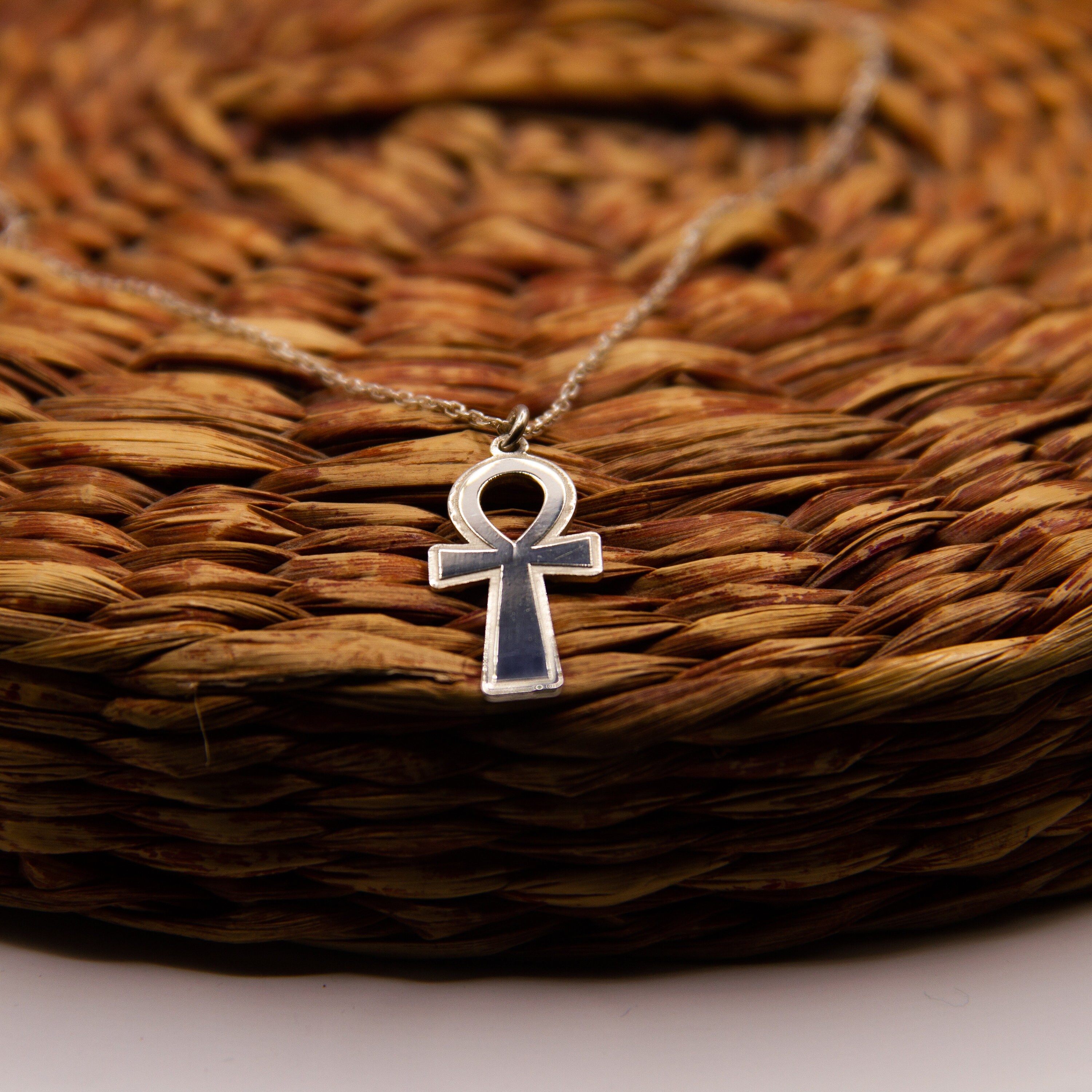 Ankh Pendant Necklace Symbol of Life and Rebirth, Sterling Silver ...