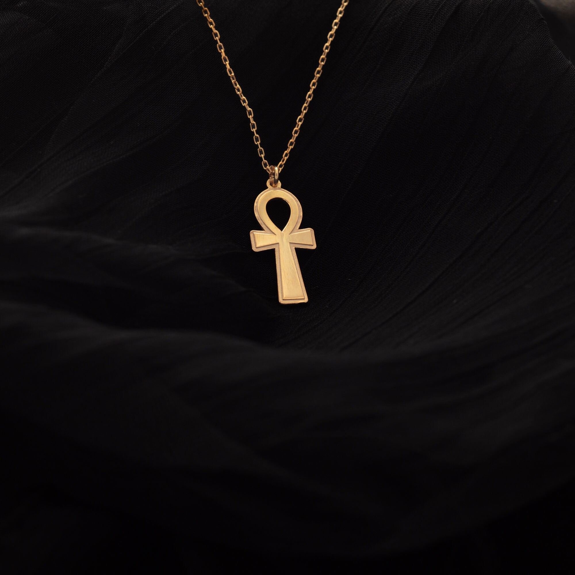 Ankh Pendant Necklace Symbol of Life and Rebirth, Sterling Silver ...