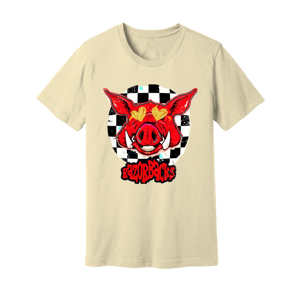 Preppy Razorbacks Mascot Shirt, Retro Checkered SEC Woo Pig Sooie ...