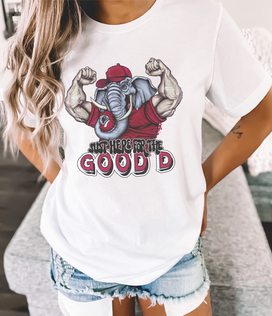 Preppy Mascot Retro Football Shirt, Here for the Good D SEC Crimson ...