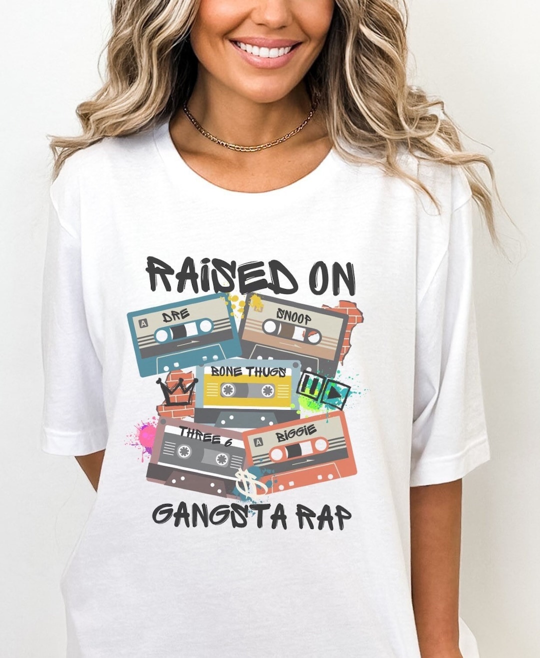 Raised on Gangsta Rap, 90s Rap Tshirt, Tupac Shirt, 90s Nostalgia ...
